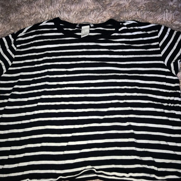 H&M | Tops | Hm Striped Tee | Poshmark